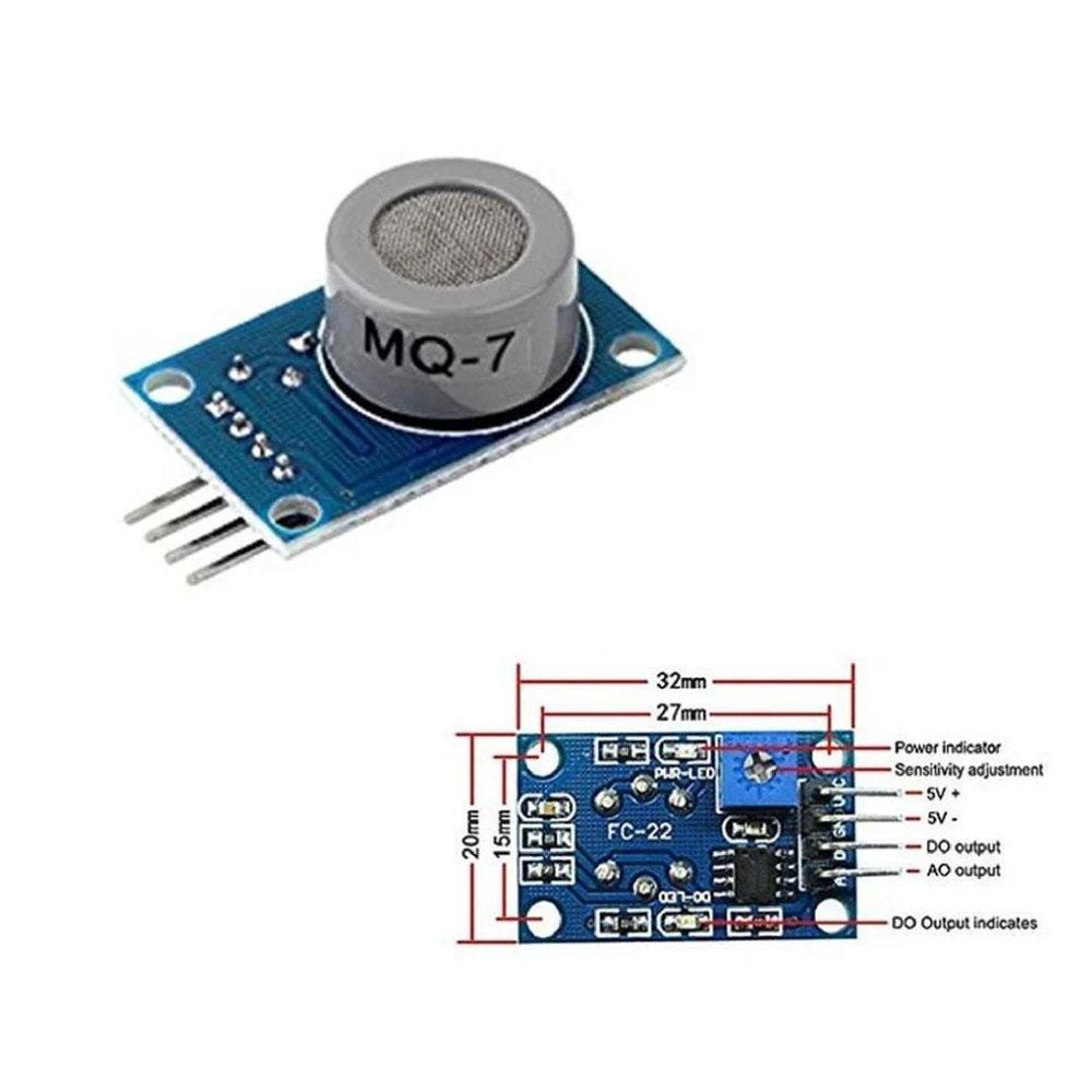 MQ-7 Module (Carbon Monoxide Gas Sensor) – RoboticsDNA