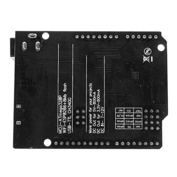 Uno+WiFi R3 AtMega328p+NodeMSU ESP8266 32mb Memory USB-TTL CH340G Compatible for Arduino UNO ...