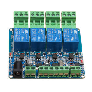 12V Modbus RTU 4, Channels Relay Module, Input Optocoupler, Isolation RS485 MCU for, Arduino ...