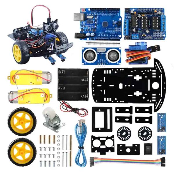 2WD Smart Robot Car Kit DIY With Arduino Uno Code ZYC002 – RoboticsDNA