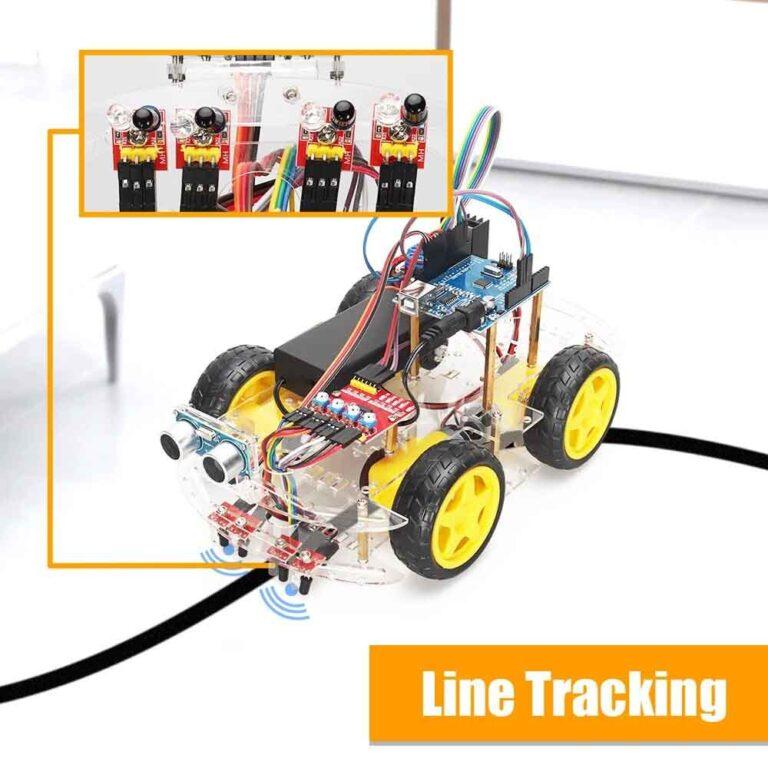 4WD Obstacle Avoiding Arduino Smart Robot Car Kit with Programming Code For Kids – RoboticsDNA