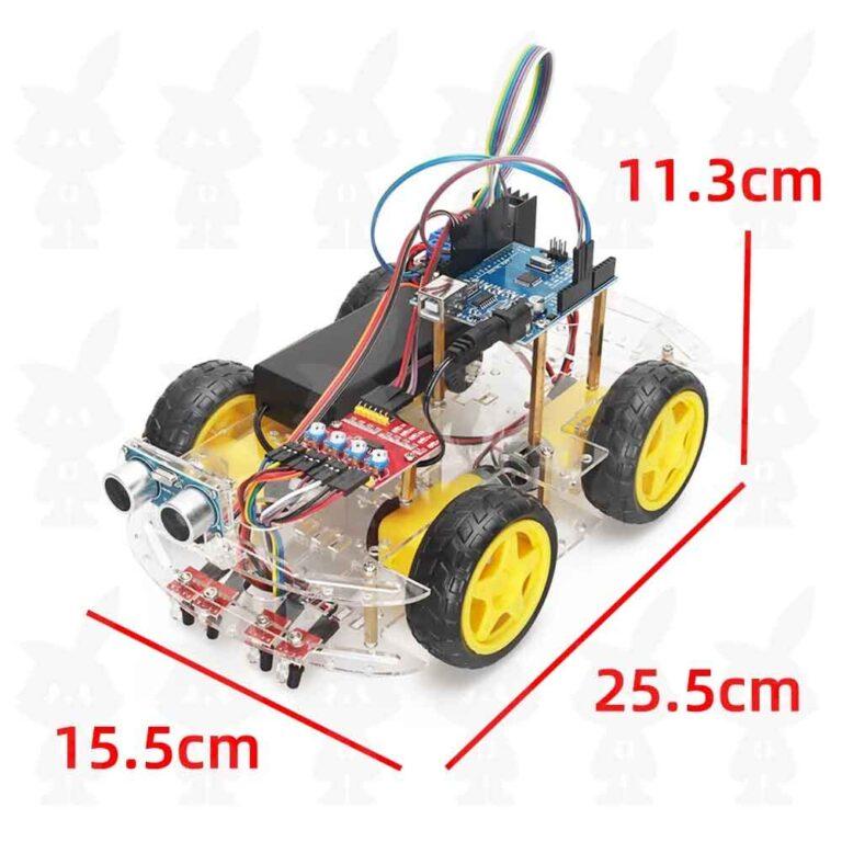 4WD Obstacle Avoiding Arduino Smart Robot Car Kit with Programming Code For Kids – RoboticsDNA