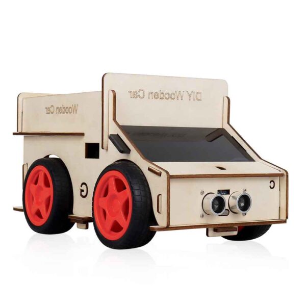 4WD Obstacle Avoiding Wooden Smart Robot Car Kit with Programming Code For Kids – RoboticsDNA