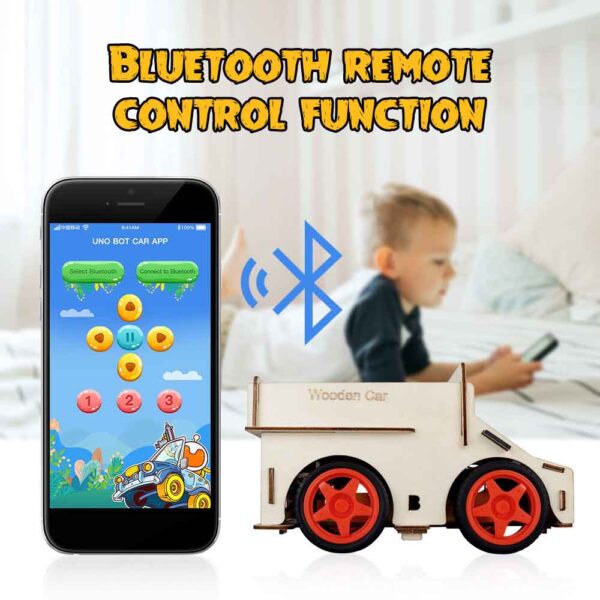 4WD Obstacle Avoiding Wooden Smart Robot Car Kit with Programming Code For Kids – RoboticsDNA