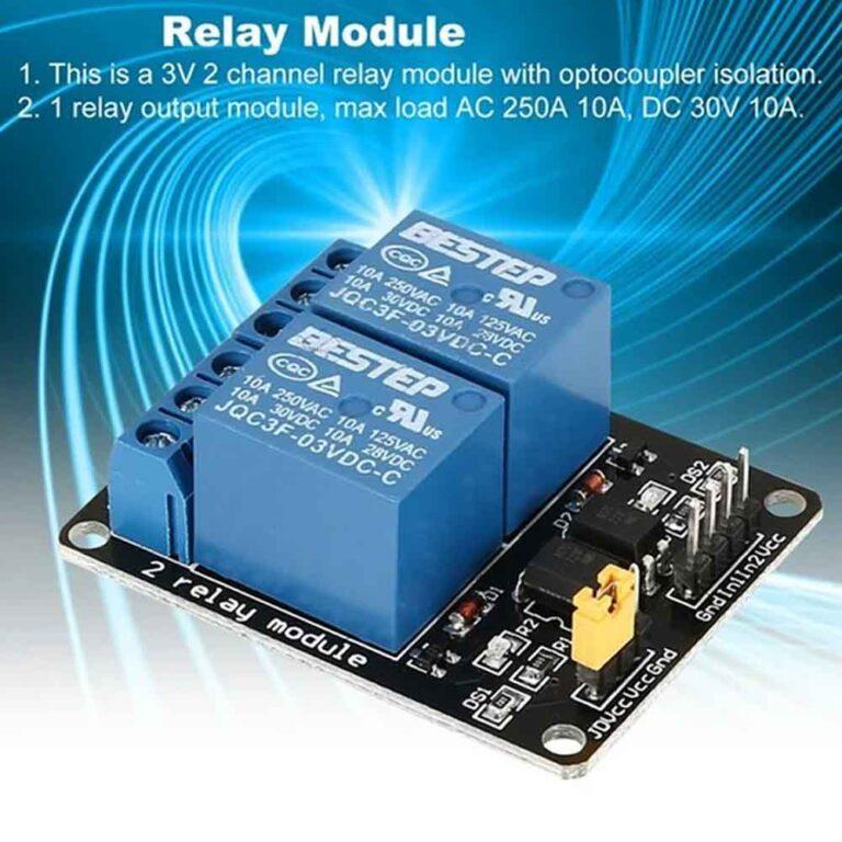 BESTEP 2 Channels 3V Relay Low Level Module Trigger with Optocoupler – RoboticsDNA