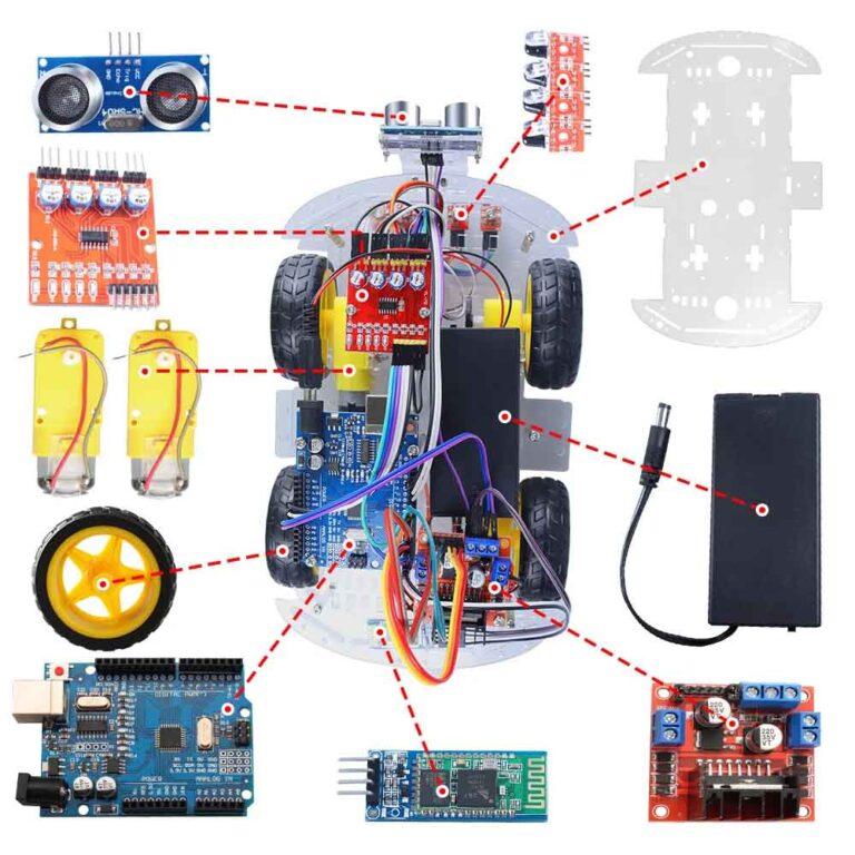 4WD Smart Robot Car Kit DIY With Arduino Uno Code – RoboticsDNA