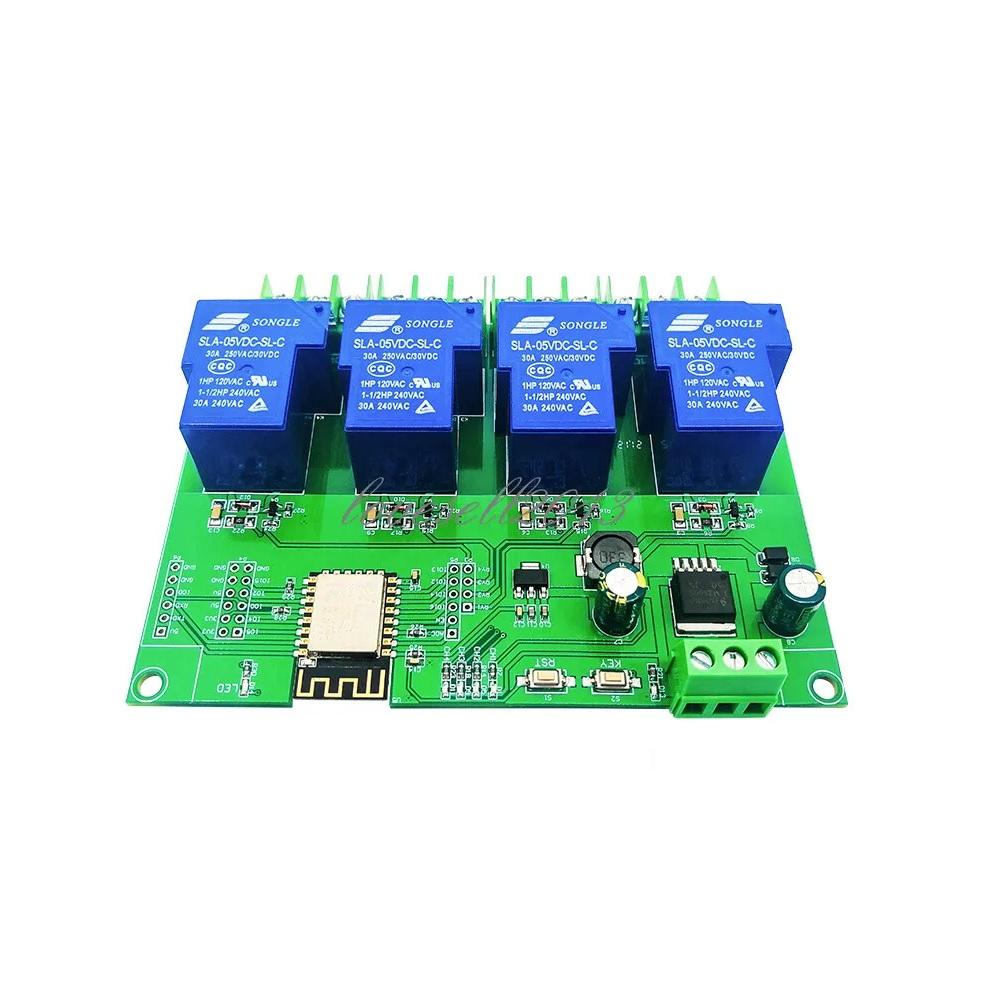 DC7-28/5V 30A ESP8266 WIFI 4 Channel Relay Module ESP-12F Development Board – RoboticsDNA