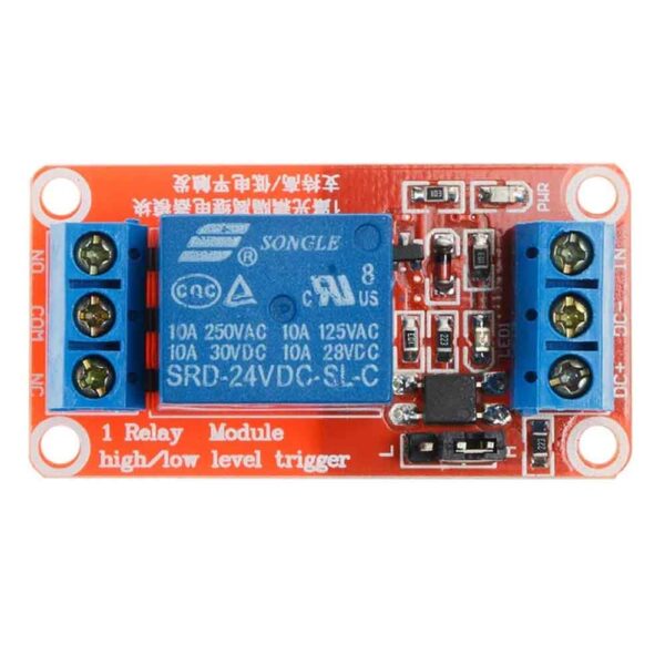 1 Channel Relay Module 24V High and Low Level Trigger Relay Control – RoboticsDNA