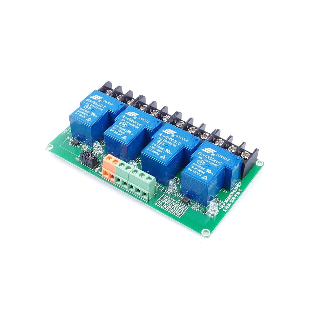 SONGLE 4 Channel Relay Module 12V High and Low Level Trigger Relay Control 03 – RoboticsDNA