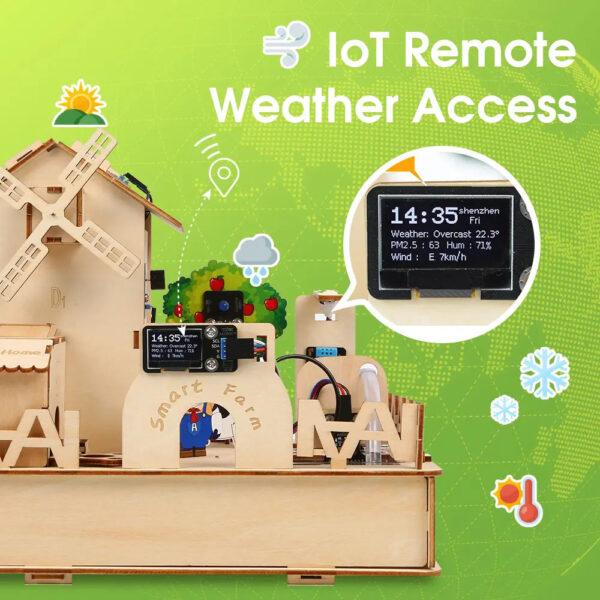 Acebott Esp32 Iot Smart Farm Starter Kit For Arduino Scratch Graphical Programming Diy